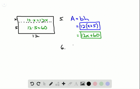 SOLVED:Use the area model shown. Write an algebraic statement that ...