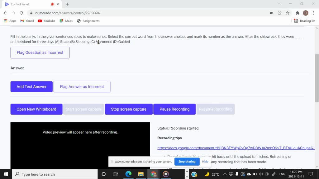 SOLVED:Fill in the blanks in the given sentences so as to make sense ...