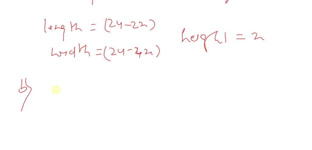 ⏩SOLVED:An open box with locking tabs is to be made from a square… | Numerade