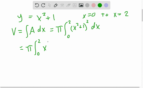 SOLVED:Find the volume of the solid generated when the indicated region is revolved about the ...