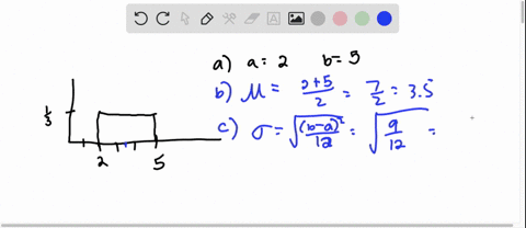 SOLVED:A uniform distribution is defined over the interval from 6 to 10 ...