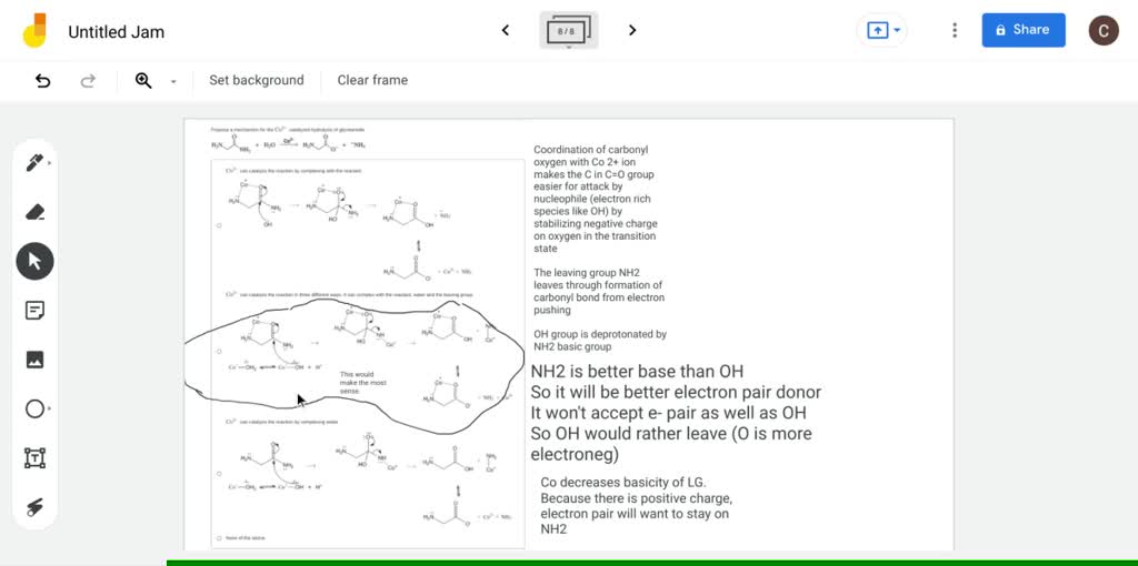 SOLVED:The hydrolysis of glycinamide is catalyzed by [Co ...