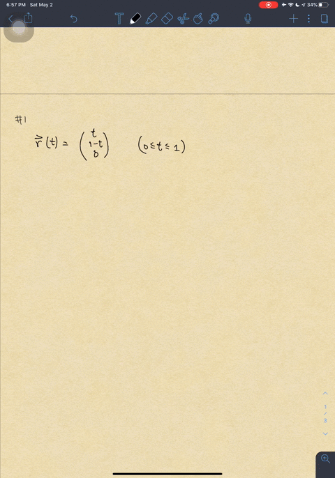 SOLVED:Match the vector equations with the graphs (a)-(h) given here. (GRAPH CANT COPY) 𝐫(t)=t 𝐢 ...