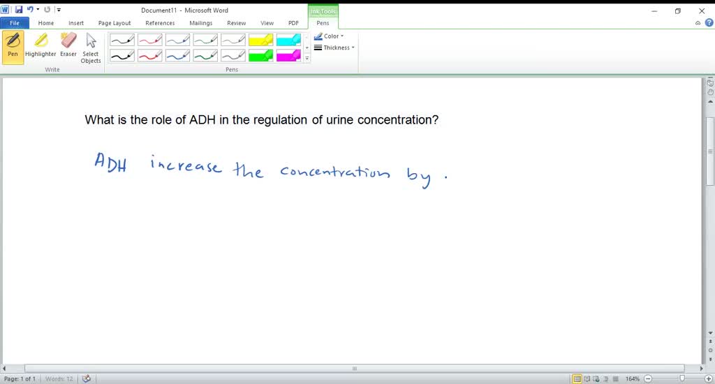 SOLVED:What is the limit of concentration of human urine? What limits it?