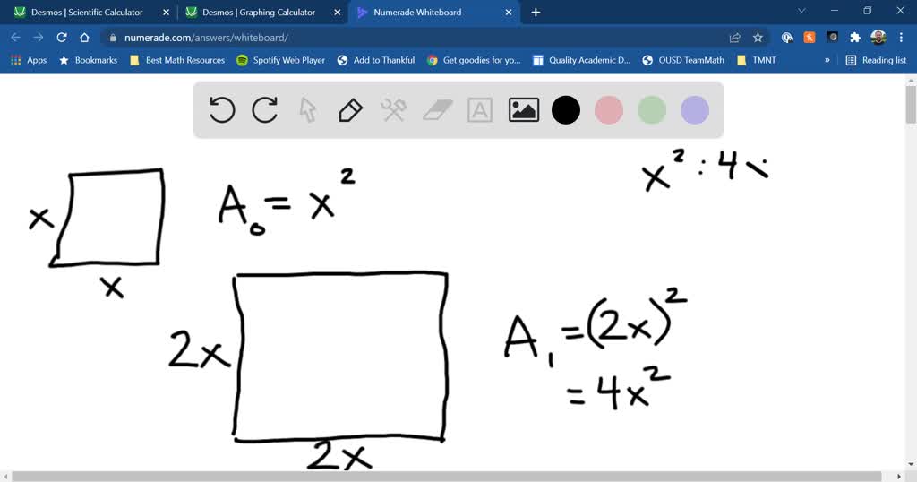 SOLVED:A square of side x has area x^2 . By what factor does the area ...