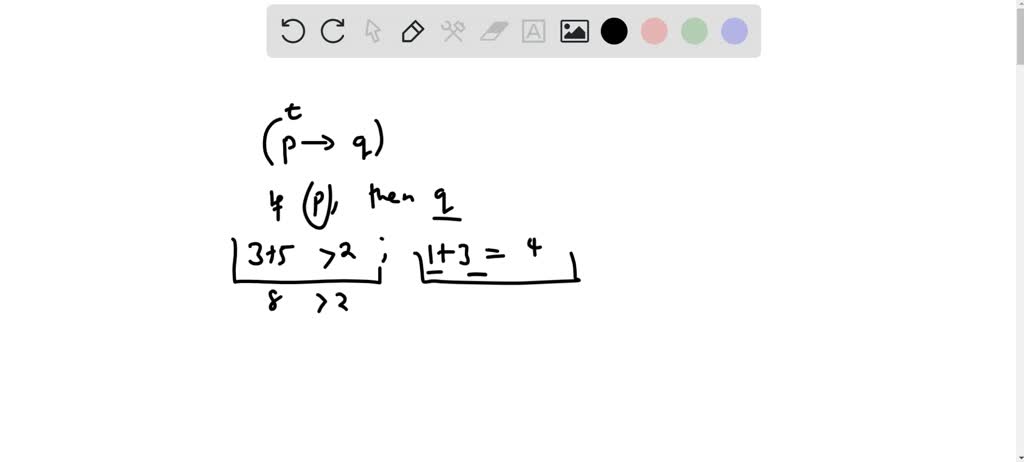 Determine the truth value for each simple statement. Then, using the ...