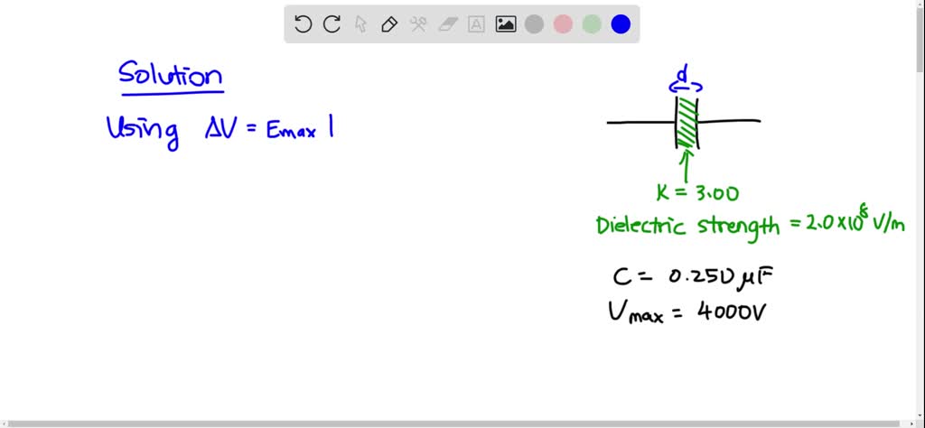 SOLVED:A parallel-plate capacitor is constructed using a dielectric ...
