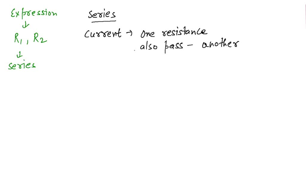 ⏩SOLVED:Derive an expression for equivalent resistance of resistors ... ⏩SOLVED:Derive an expression for equivalent resistance of resistors ...