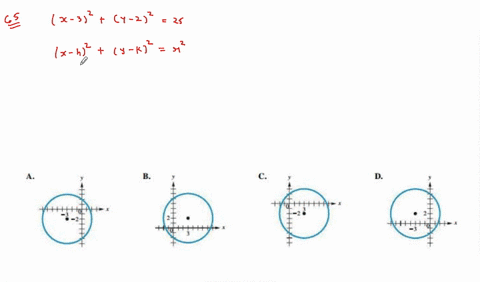 SOLVED: Match equation with its graph in A-D. (Check your book to see ...