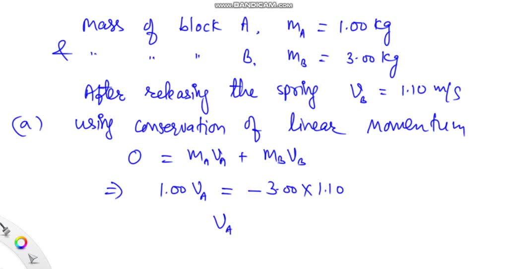 SOLVED: Block A in Fig. E8.24 has mass 1.00 kg, and block B has mass 3. ... SOLVED: Block A in Fig. E8.24 has mass 1.00 kg, and block B has mass 3. ...