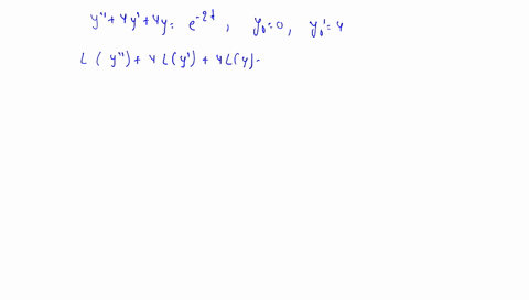 SOLVED:By using Laplace transforms, solve the following differential equations subject to the ...