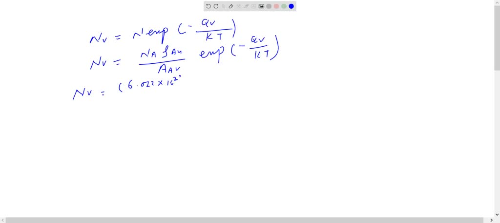 Calculate the number of vacancies per cubic meter in gold at 900^∘C ...