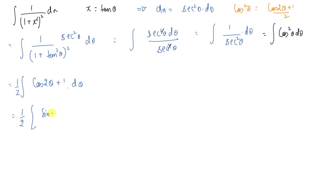 SOLVED: Usar sustitución trigonométrica En los ejercicios 13 a 16 ...
