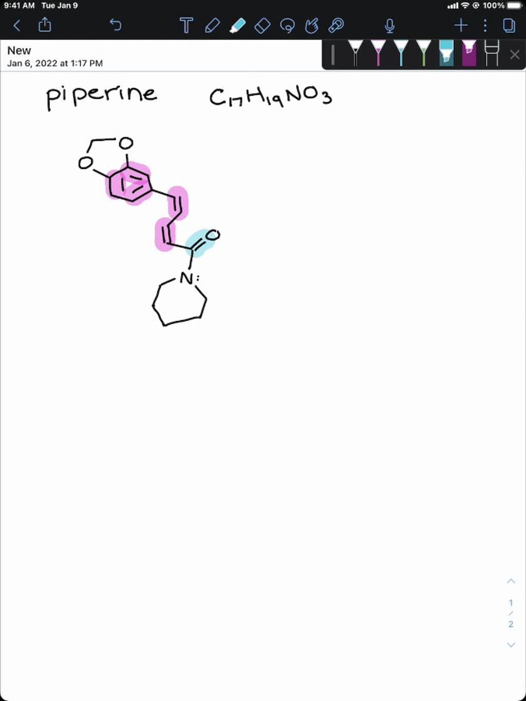 Piperine is the active compound in white and black pepper, and ...
