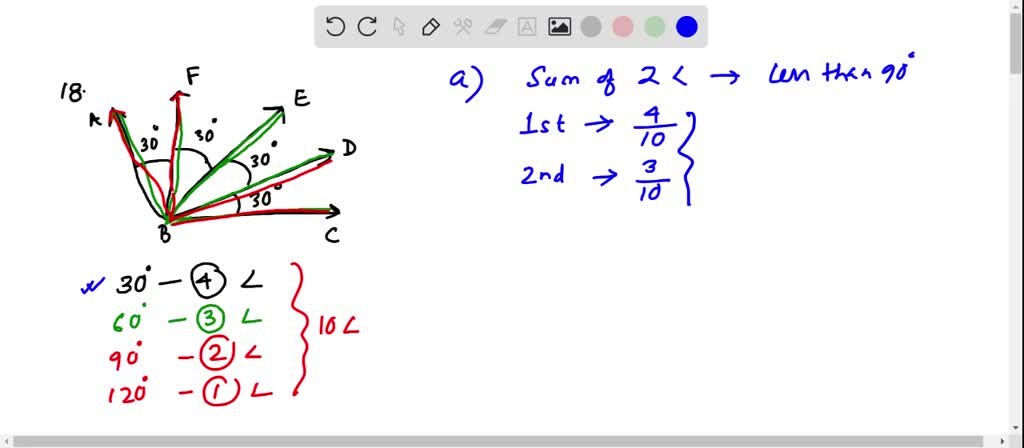 SOLVED:If two angles are chosen at random from the ten angles in the ...