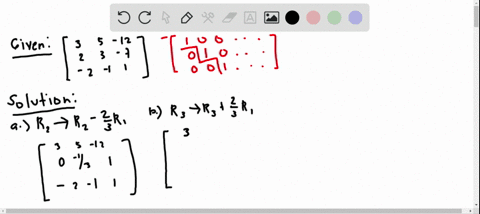 SOLVED:Reduce the given matrix to reduced rowechelon form and hence determine the rank of each ...