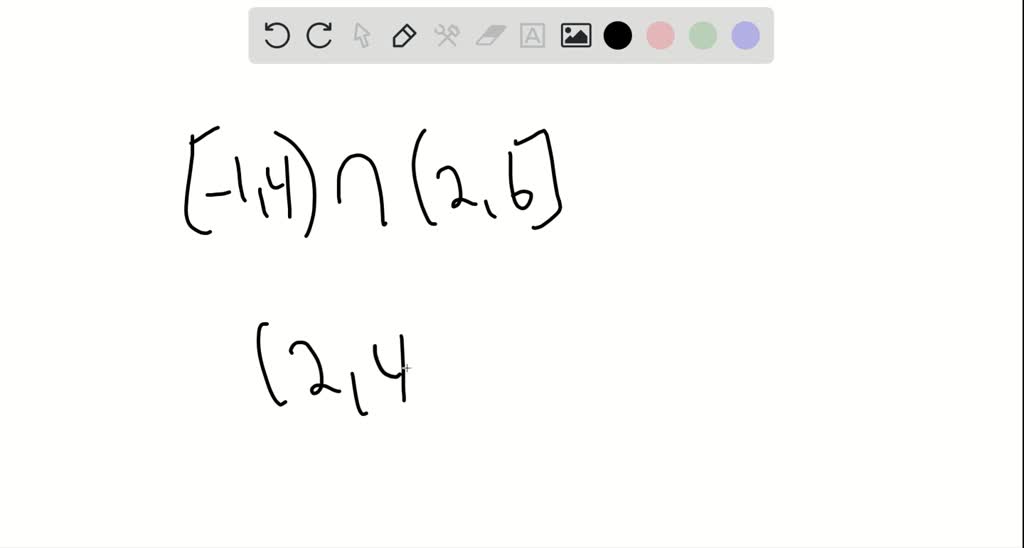 ⏩SOLVED:Graph the indicated set and write as a single interval, if ...
