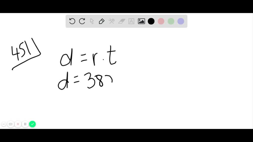 SOLVED:Use the Distance, Rate, and Time Formula In the following ...