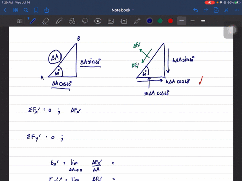 The specimen failed in a tension test at an angle of 52^∘ when the ...