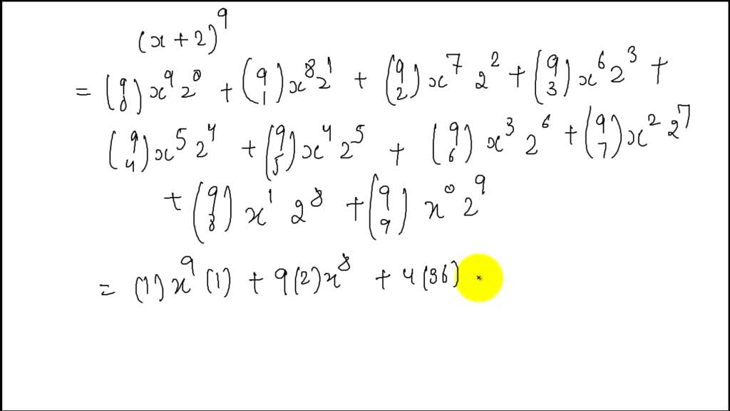 SOLVED Expand x 2 9 