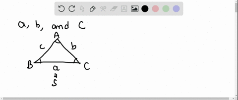 SOLVED:Assume a triangle ABC has standard labeling. (a) Determine ...
