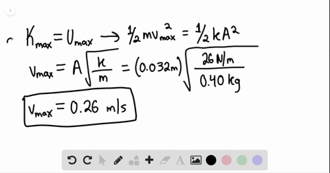 SOLVED:(a) What is the maximum speed of the mass in the previous ...