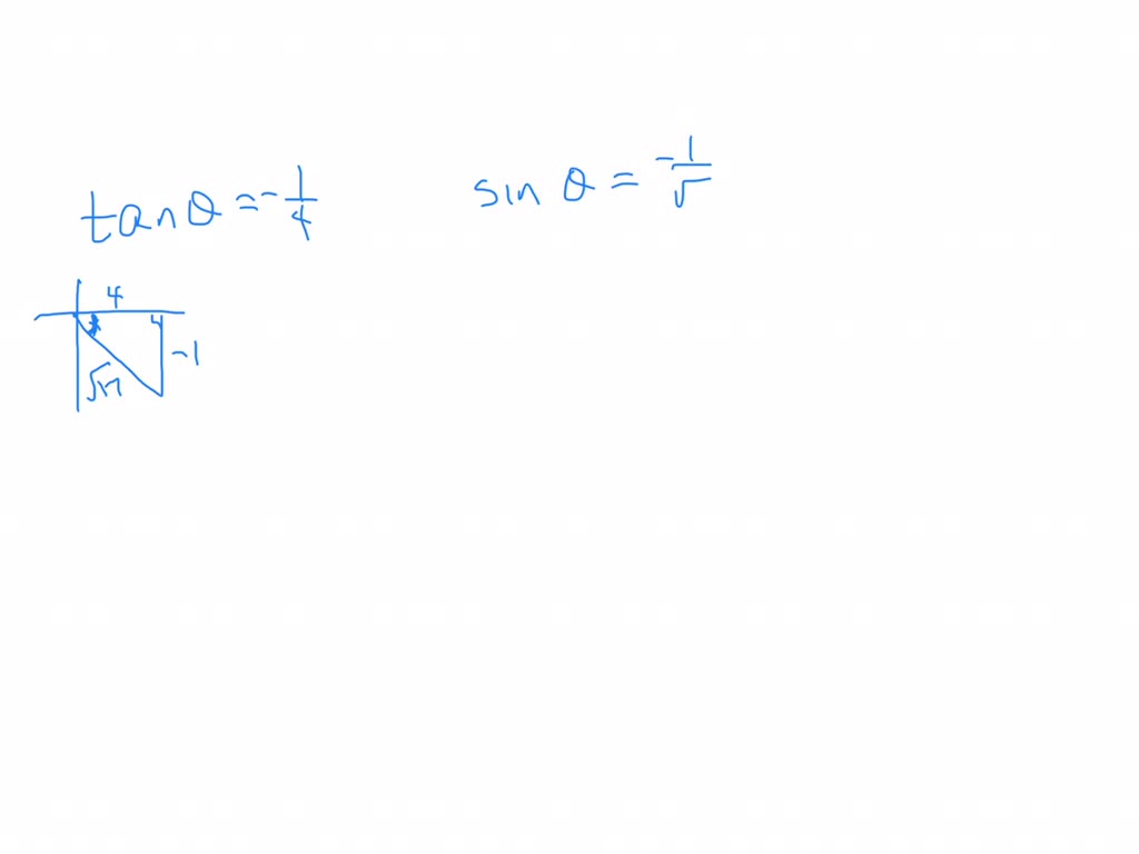 Suppose θis an angle in standard position whose terminal side lies in ...