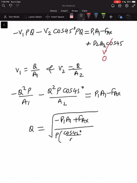 1. (10 pts) Water flows through a horizontal bend and...