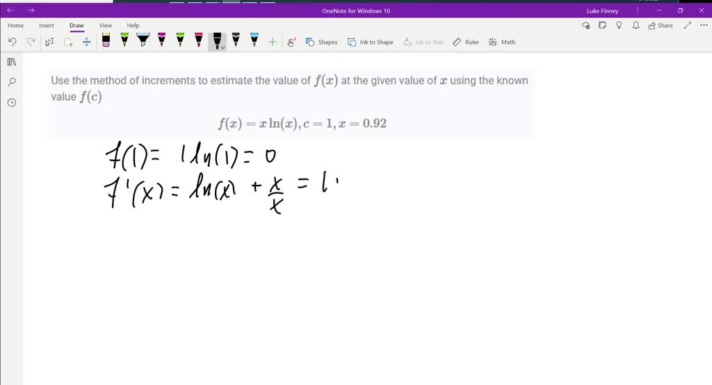 ⏩SOLVED:Use the method of increments to estimate the value of f(x)… | Numerade