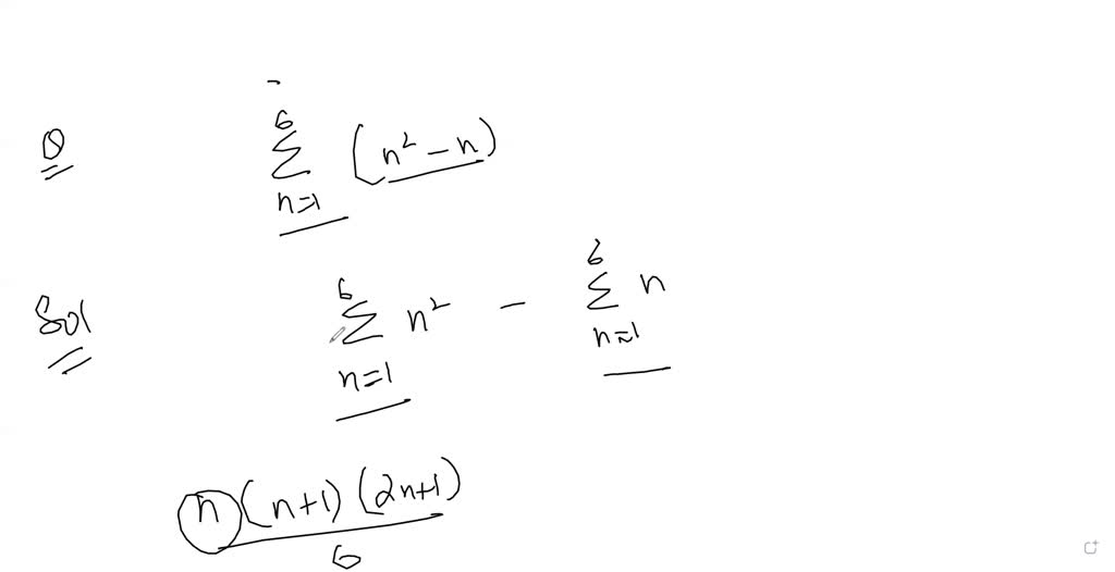 SOLVED Find The Sum Using The Formulas For The Sums Of Powers Of