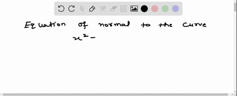 SOLVED:Find the equation of the normal to the curve x^2+y^2=10 at (3,1).