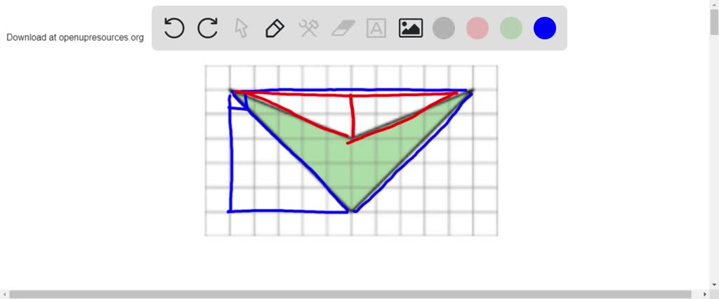 SOLVED:Find the area of this shape. Show your reasoning.