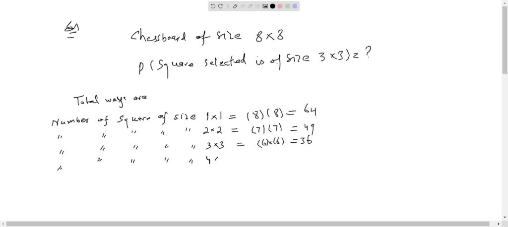 SOLVED:Select correct alternative from the given choices. The probability that a square selected ...