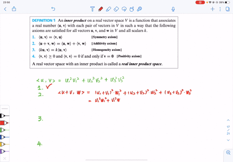 Chapter 8, Inner Product Spaces Video Solutions, Linear Algebra | Numerade