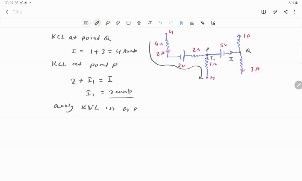 SOLVED:In the part of a circuit shown in Fig. 14.52, the potential ...