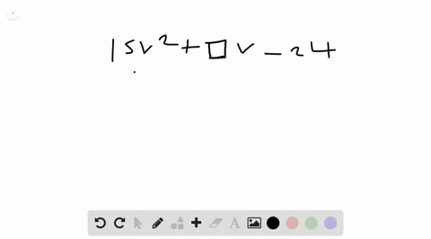 SOLVED:Open-Ended Find two different values that complete each expression so that the trinomial ...