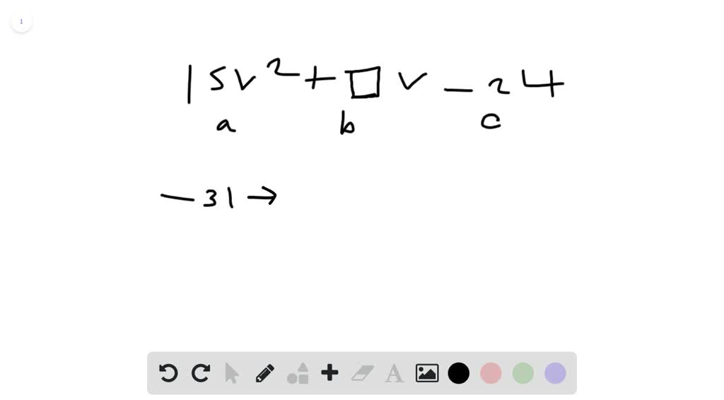 SOLVED:Open-Ended Find two different values that complete each expression so that the trinomial ...