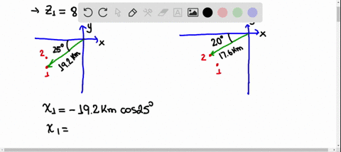 SOLVED:An air traffic controller notices two signals from two planes on ...