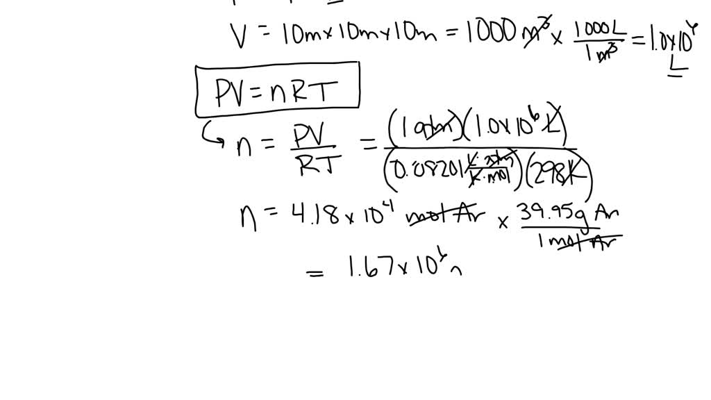 ⏩SOLVED:Using the data in Table 20.12, calculate the mass of argon… | Numerade