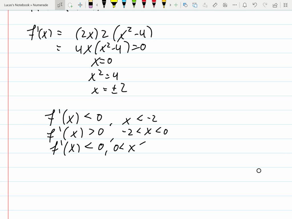 SOLVED Locate And Classify All Local Extreme Values Of The Given