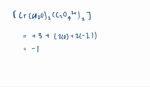 SOLVED:Chromium(III) forms many complexes, among them those with the ...
