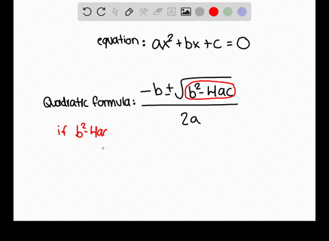 SOLVED:If the discriminant of a quadratic equation is zero, what do you ...