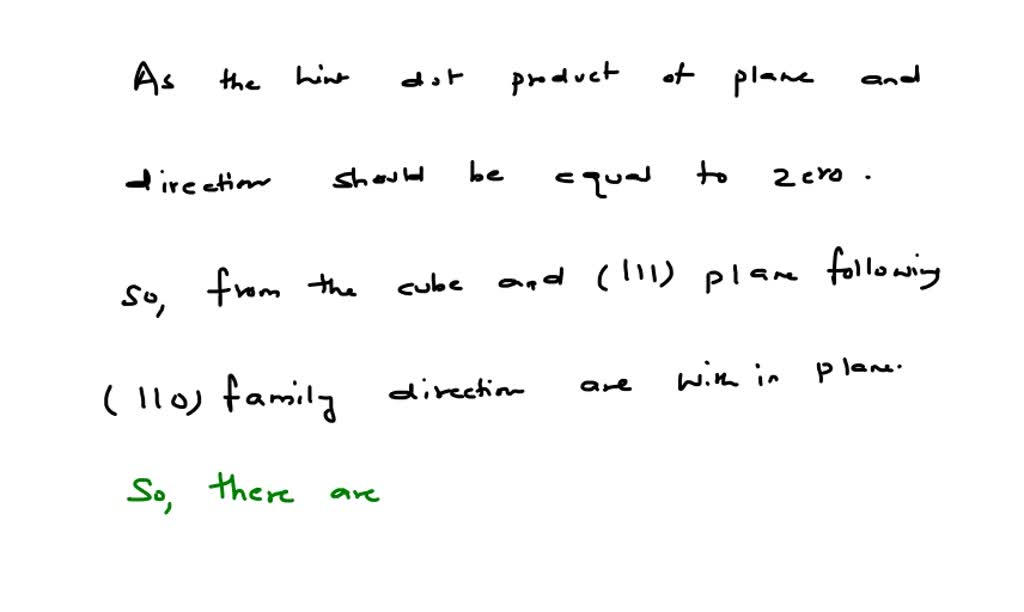 SOLVED: A useful rule of thumb for the cubic system is that a given [h ...