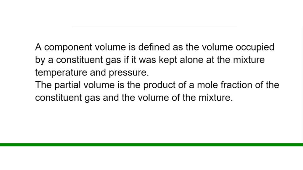 SOLVED:What is the difference between the component volume and the ...