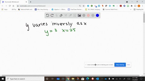 SOLVED:Find a mathematical model representing the statement. (In each case, determine the ...