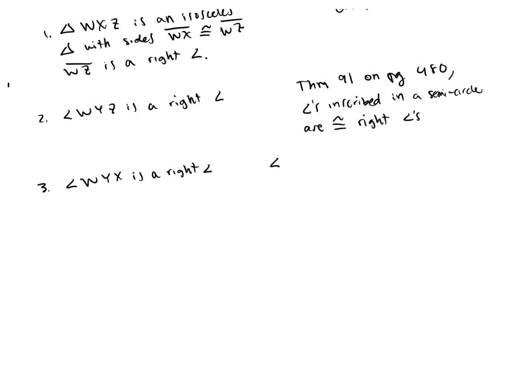 Given: WXZ is isosceles, with WX ≅WZ. WZ is a diameter of . Prove: Y is the midpoint of X Z ...