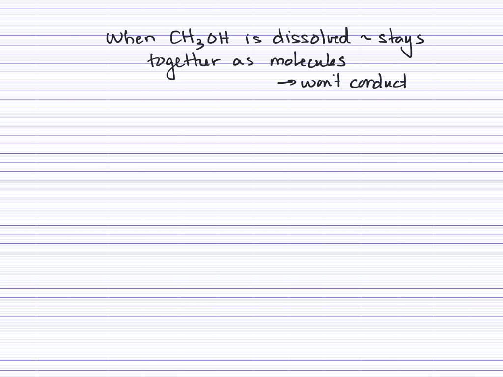 SOLVED:Methanol, CH3 OH, and hydrogen chloride, HCl, are both molecular ...