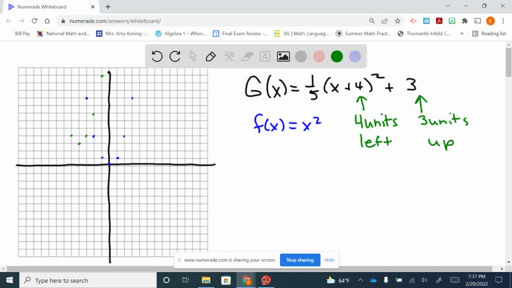 SOLVED:Graph each quadratic function. Label the vertex and sketch and label the axis of symmetry ...