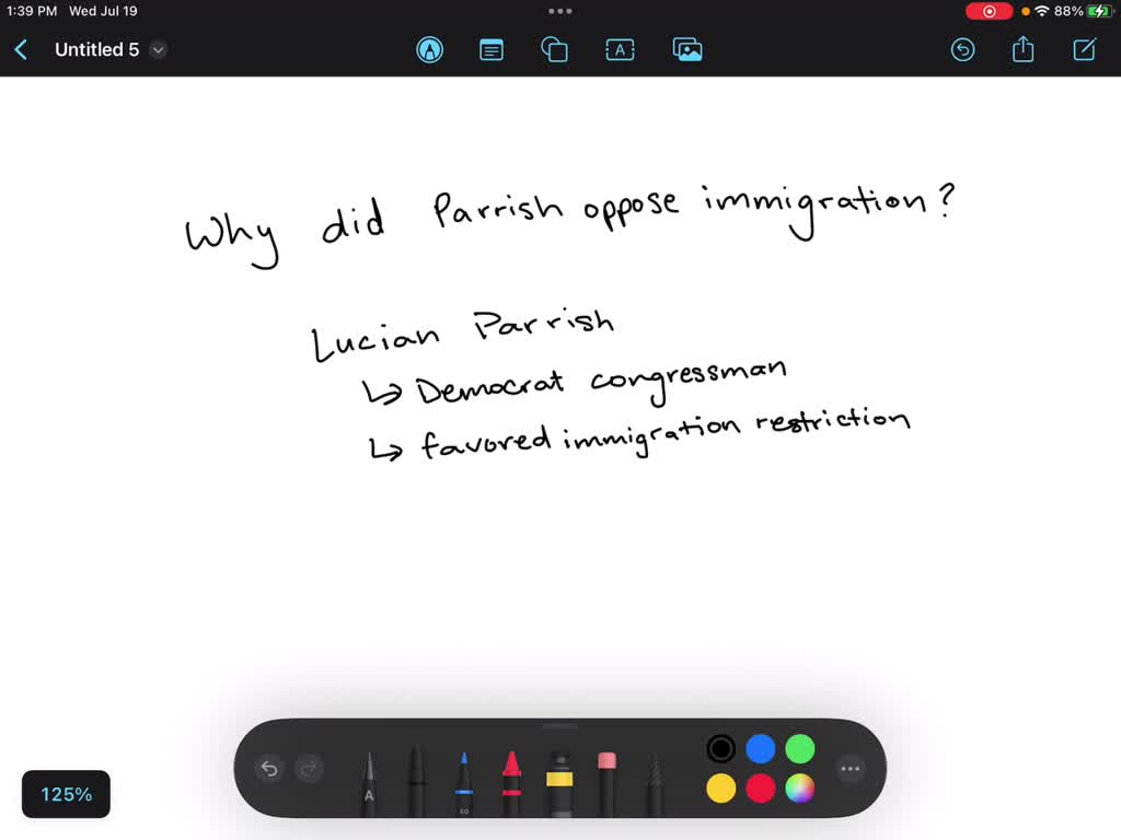 SOLVED:Why does Parrish consider continued immigration dangerous? SOLVED:Why does Parrish consider continued immigration dangerous?