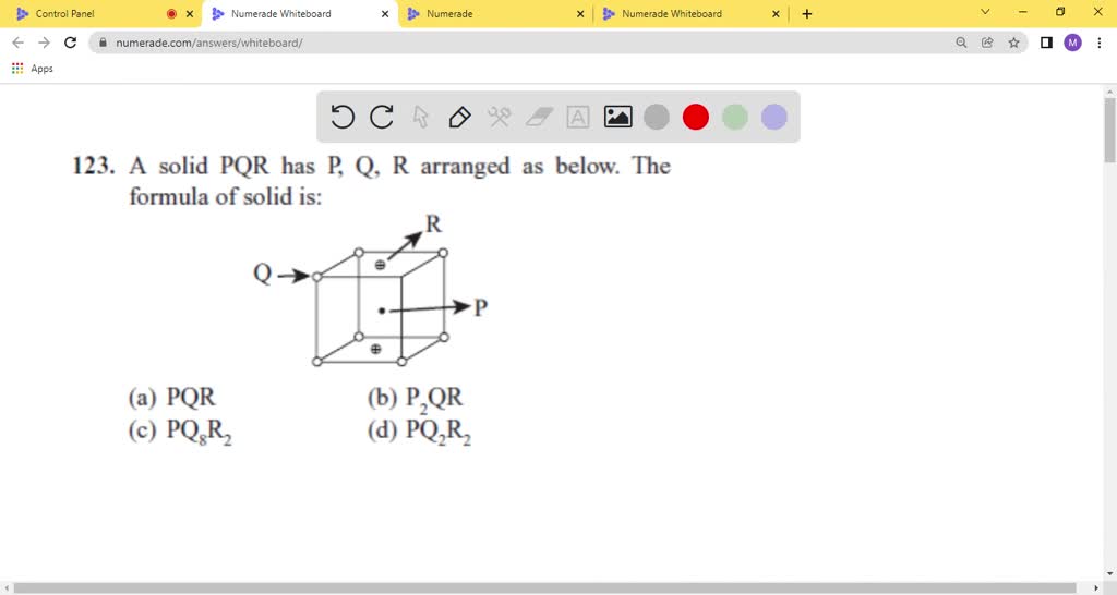 SOLVED:A solid PQR has P, Q, R arranged as below. The formula of solid ...